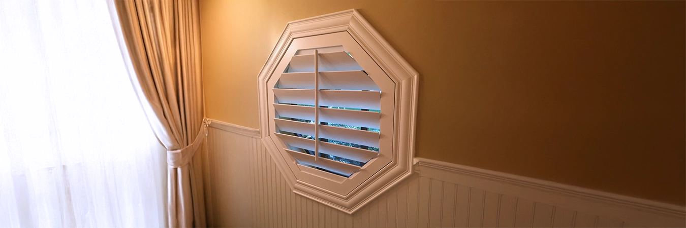 Plantation Shutters: The Best Octagon Window Treatments | Sunburst ...